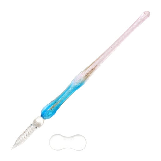 Azonx Glass Dip Pen - Lamé Light Blue