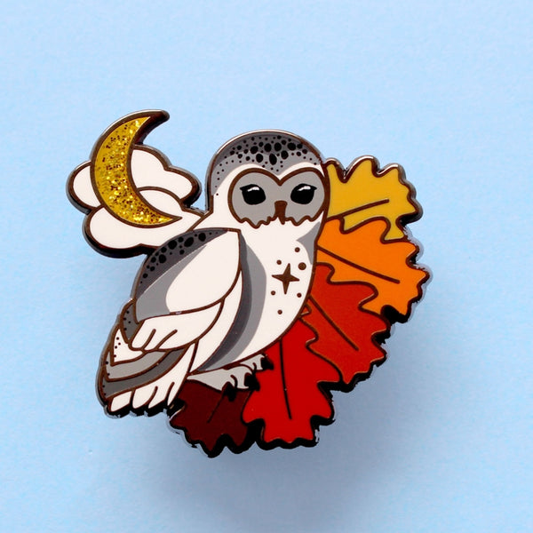 Autumn Owl Enamel Pin Autumn Fall Collection