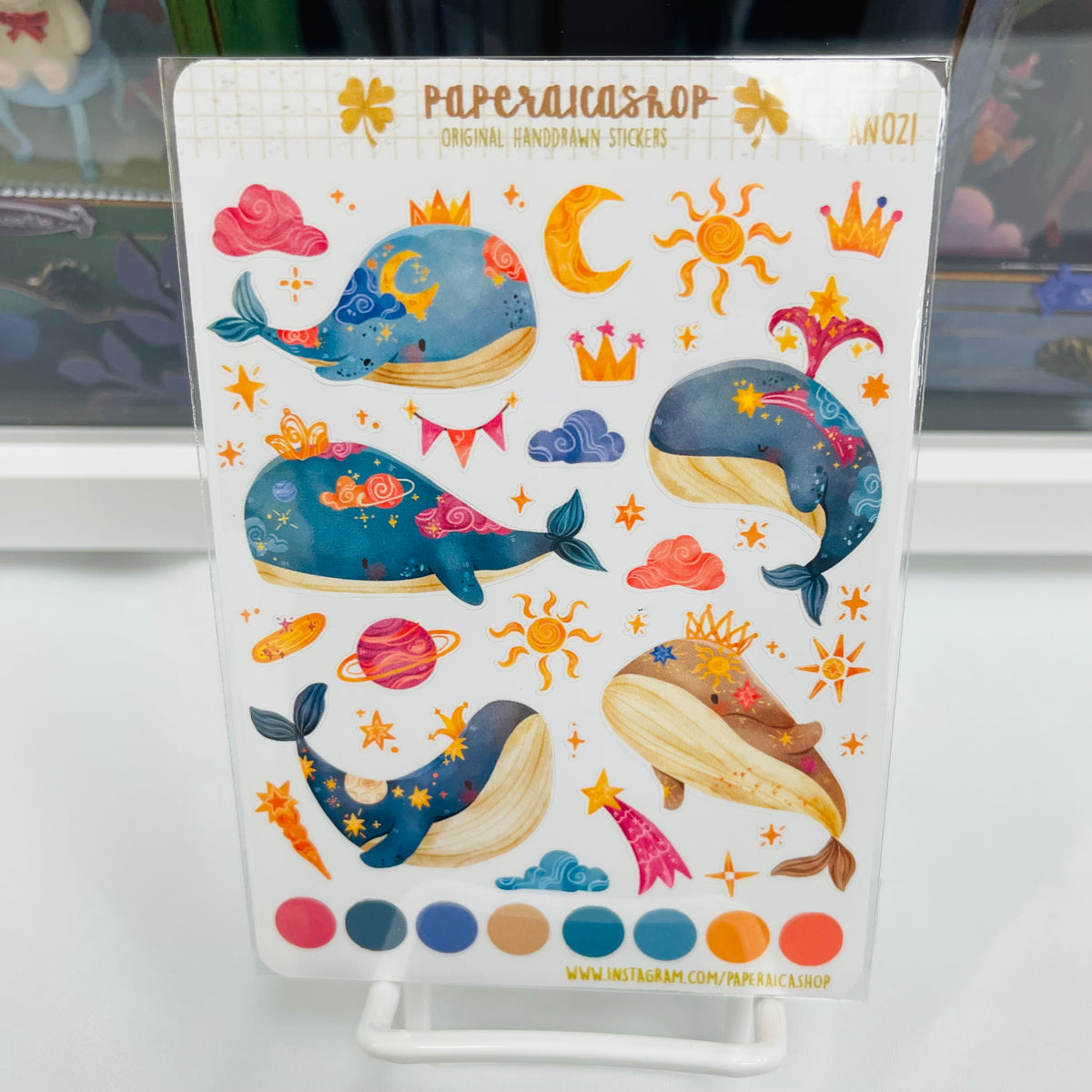 PaperaicaShop Whimsical Whales Planner Sticker – Little Craft Place