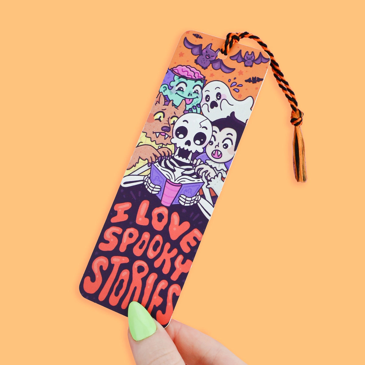 I Love Spooky Stories Bookmark with Tassel – Little Craft Place