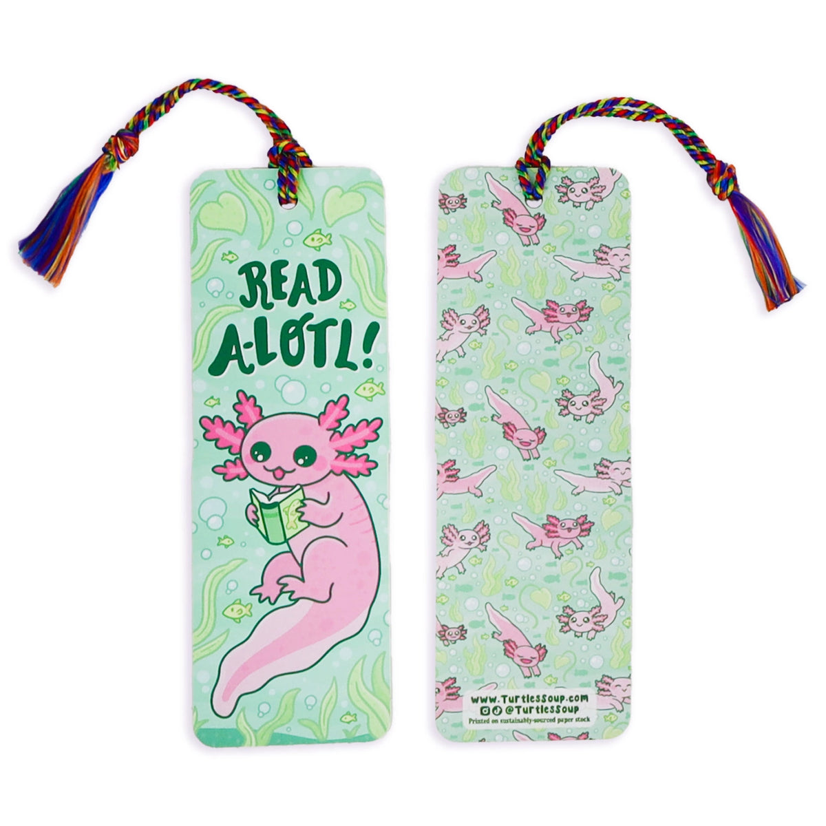 Read A-Lotl Axolotl Bookmark with Tassel – Little Craft Place