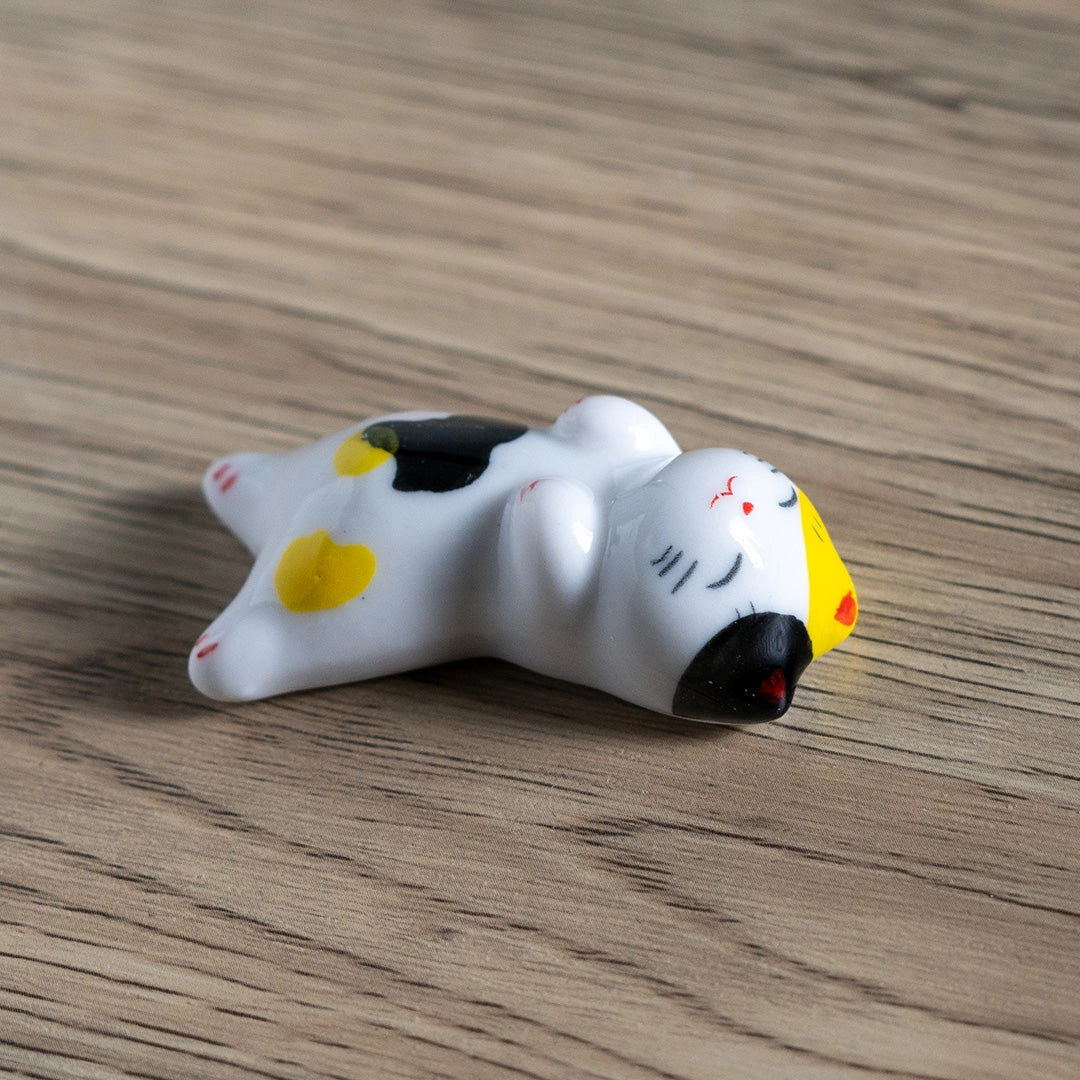 Sleepy Cat Porcelain Rest Yellow – Little Craft Place