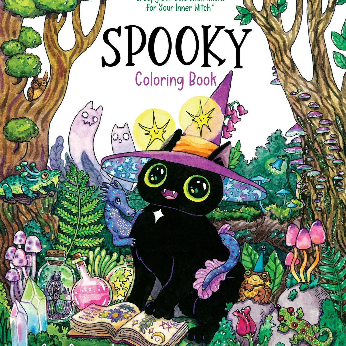 Sara Szewczyk Spooky Coloring Book: Creepy Cute Illustrations For Witc ...
