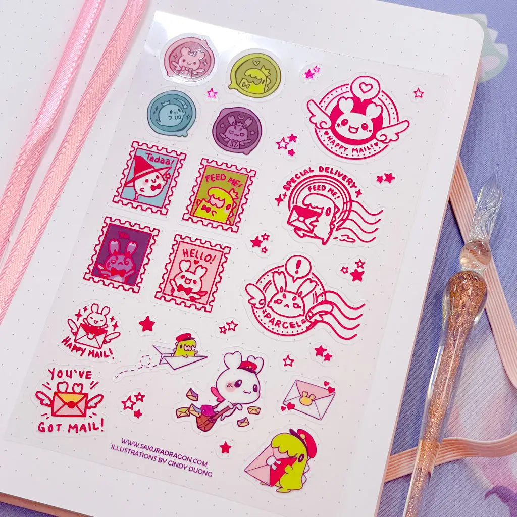 Sakuradragon Tiny Rpg Mail Clear Sticker Sheet – Little Craft Place