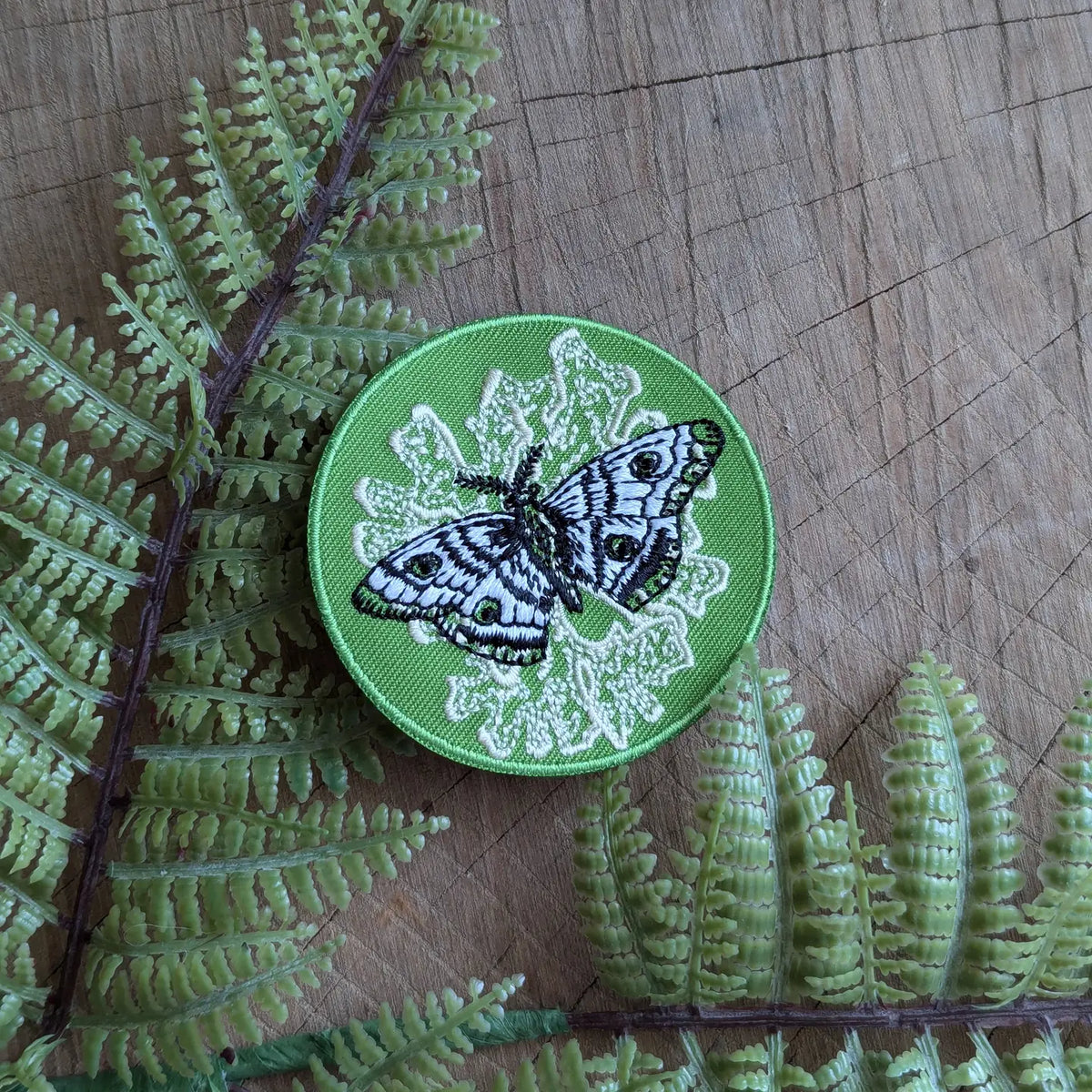 Polyphemus Moth with Lichen Patch – Little Craft Place