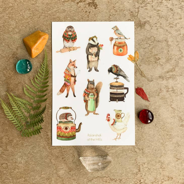 Woodland Kitchen Sticker Sheet