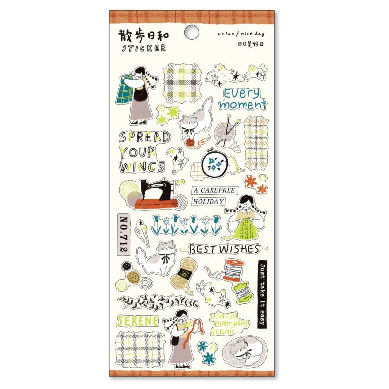 Walking Day Sticker Sheet - Going to the Craft Shop – Little Craft Place