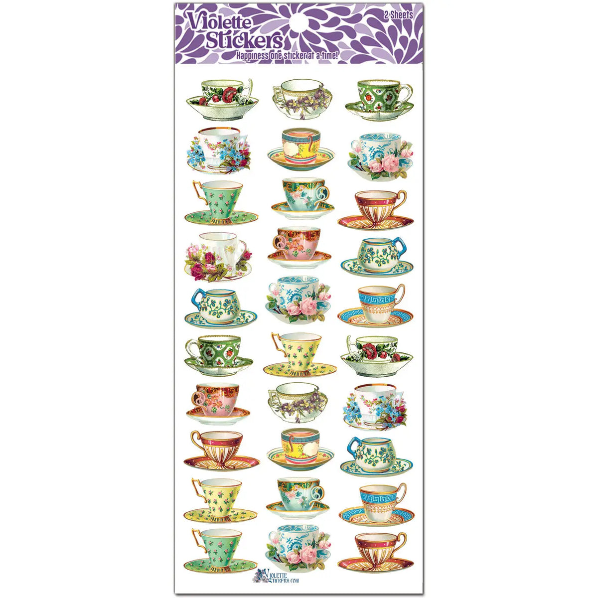 Mini Teacup Stickers – Little Craft Place