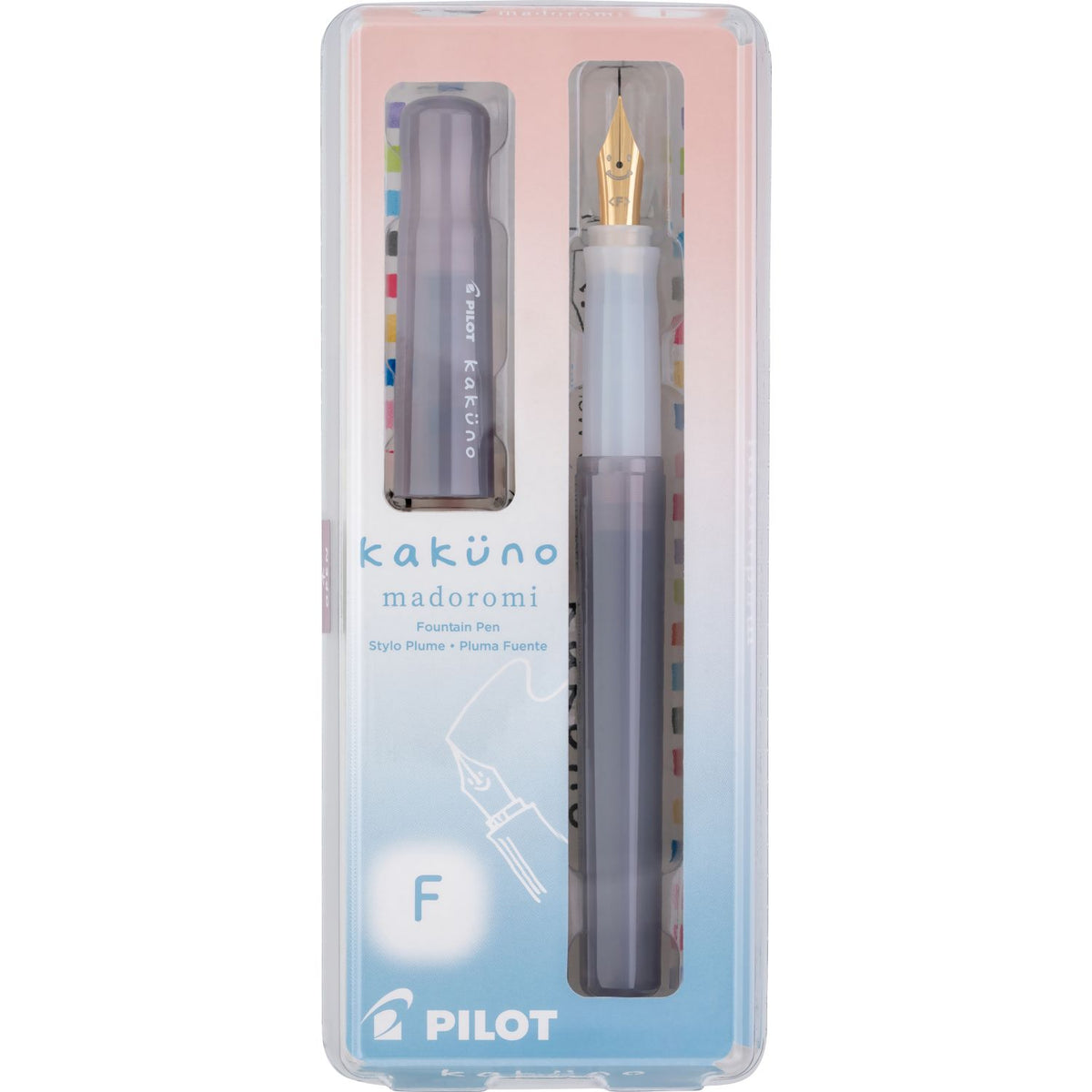 Pilot Kakuno Madoromi Fountain Pen - Gray – Little Craft Place