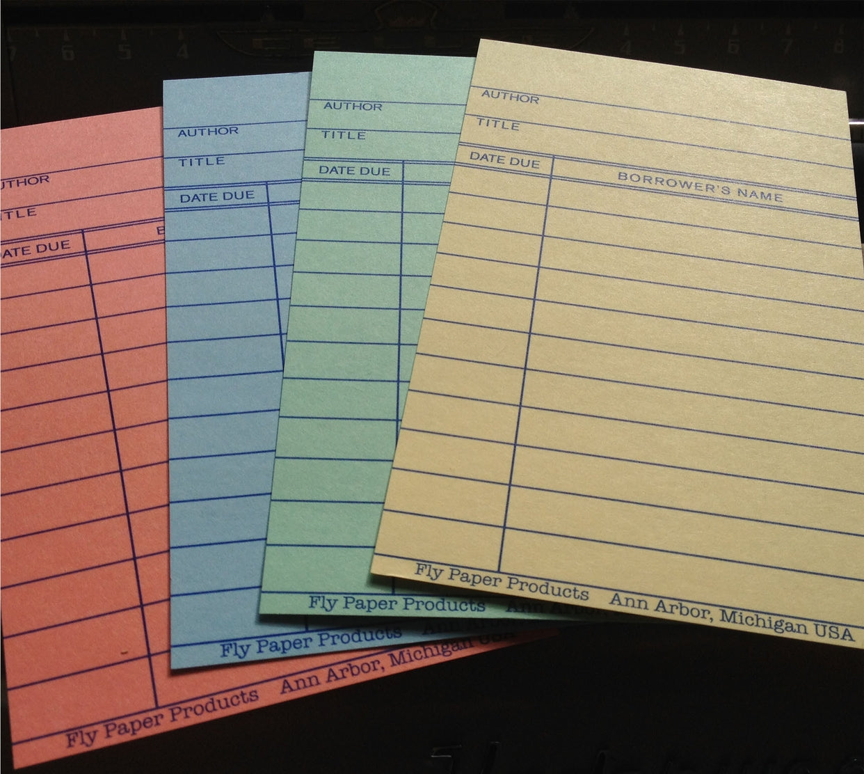 25 Assorted Vintage Nostalgia Library Card Pack - Assorted – Little ...