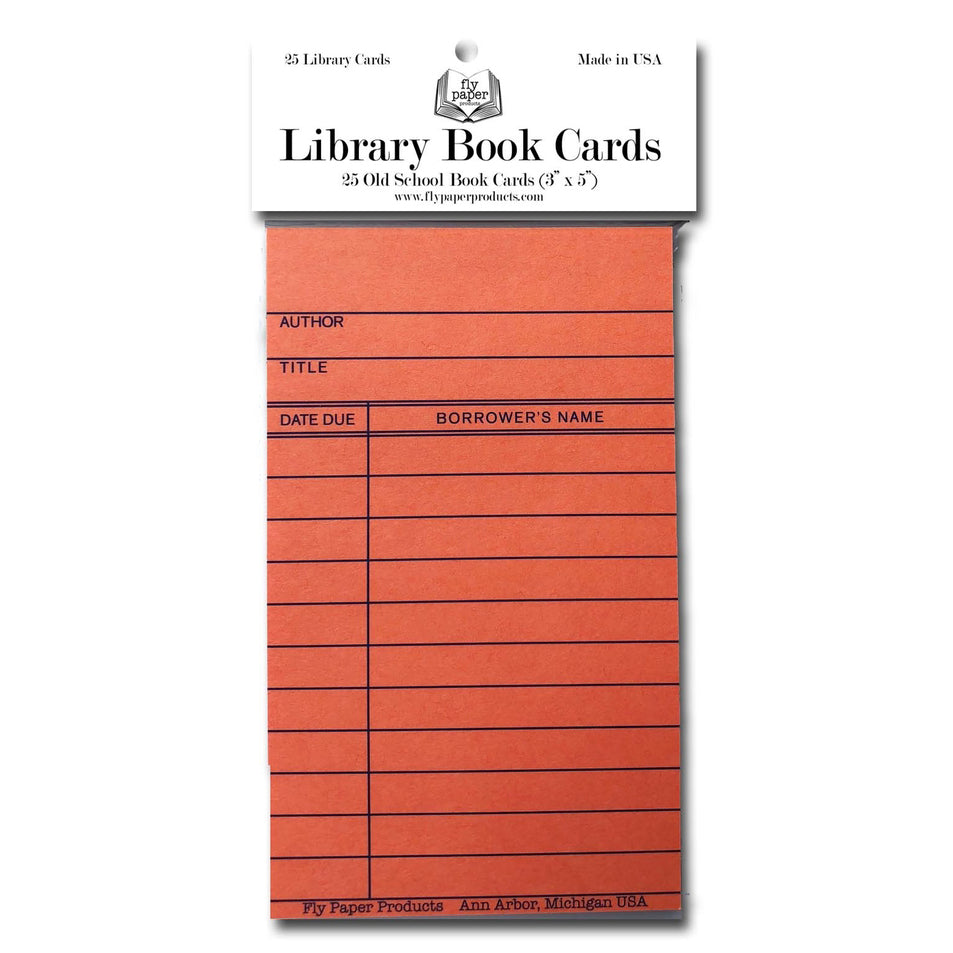 25 Assorted Vintage Nostalgia Library Card Pack - Assorted – Little ...