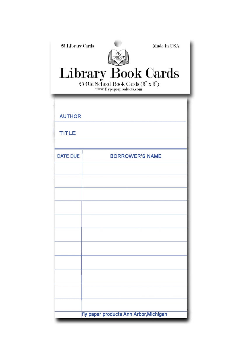 25 Assorted Vintage Nostalgia Library Card Pack - White – Little Craft ...