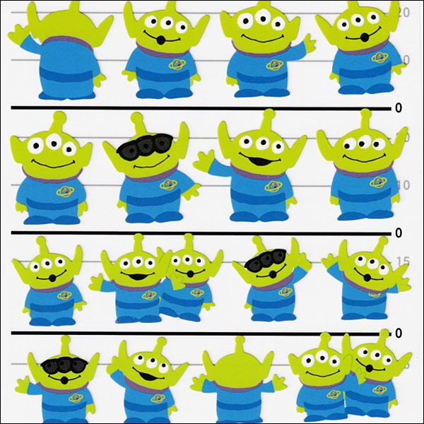 Disney Toy Story aliens sticker