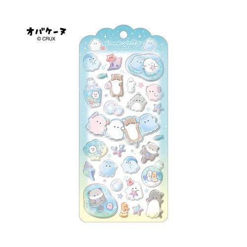 Obakenu Drop Jelly Puffy Sticker Sheet - Floating – Little Craft Place