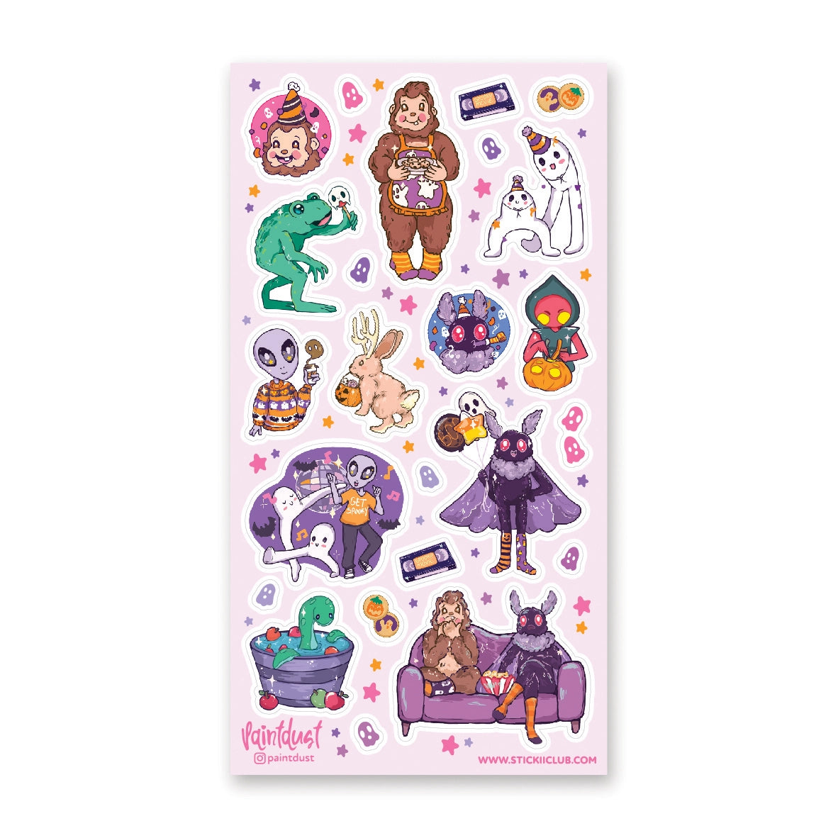 Cryptid Party Time Sticker Sheet – Little Craft Place