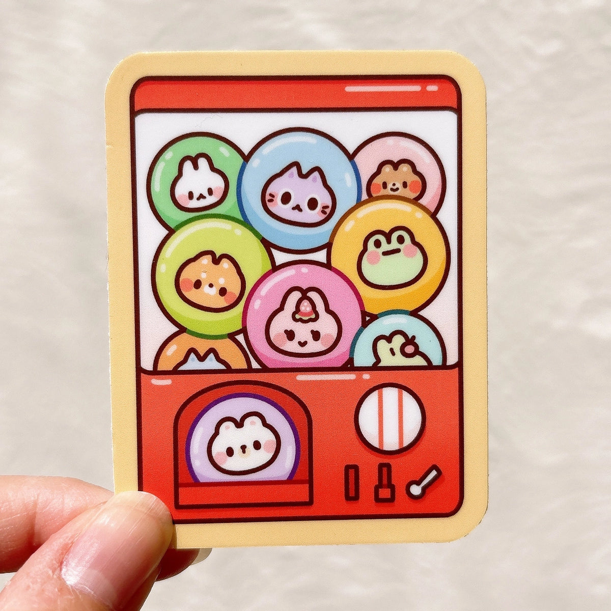 StickyRiceCo Vinyl Sticker - Gacha Machine – Little Craft Place