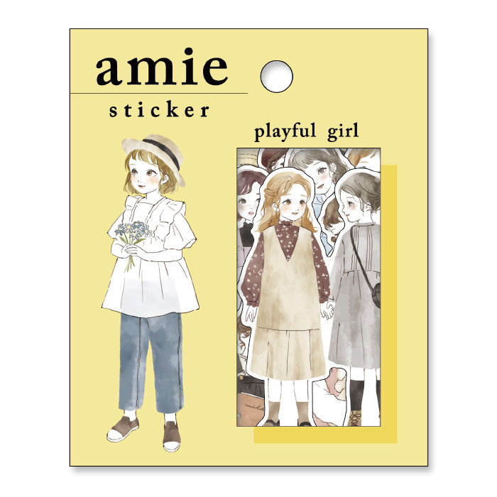 Amie Playful Girl Flake Sticker – Little Craft Place