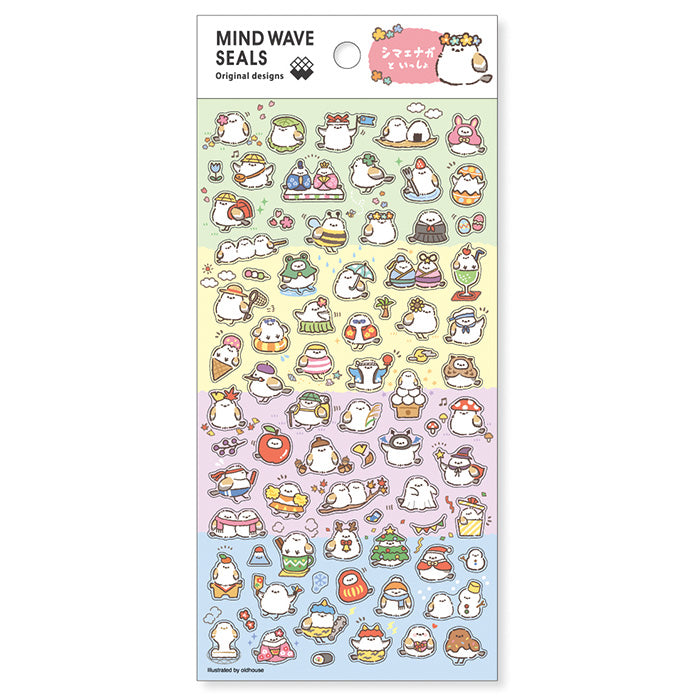 Mini Shimaenaga Sticker – Little Craft Place