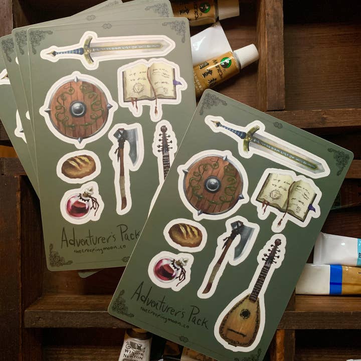 Adventurer's Pack Vinyl Sticker Sheet – Little Craft Place