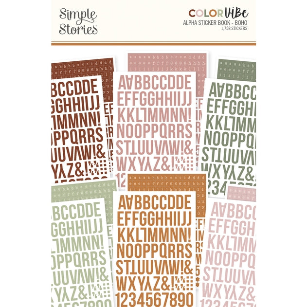 Alphabet Sticker Book - Boho Color Vibe – Little Craft Place