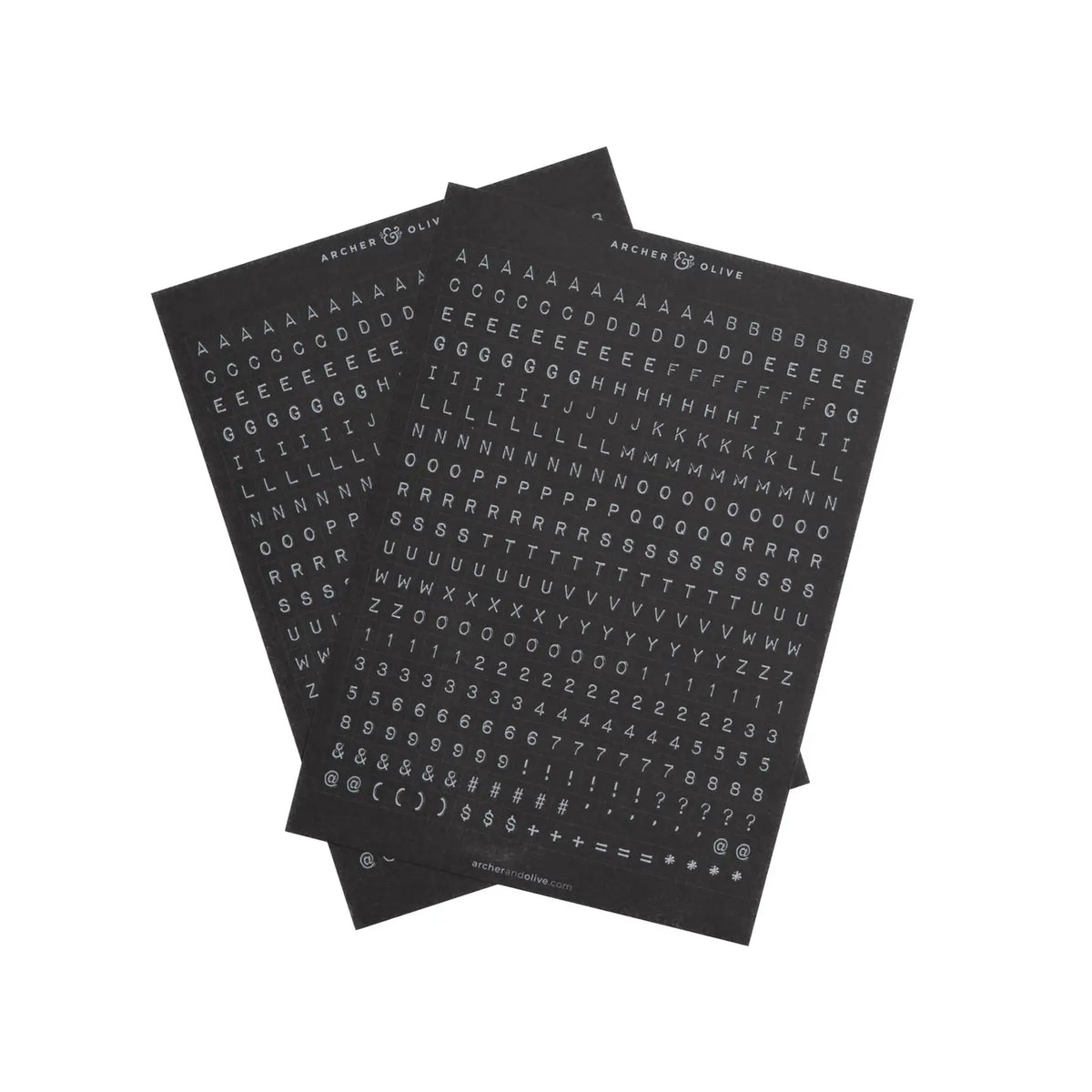 Archer and Olive Ink & Type Alpha Sticker Set – Little Craft Place