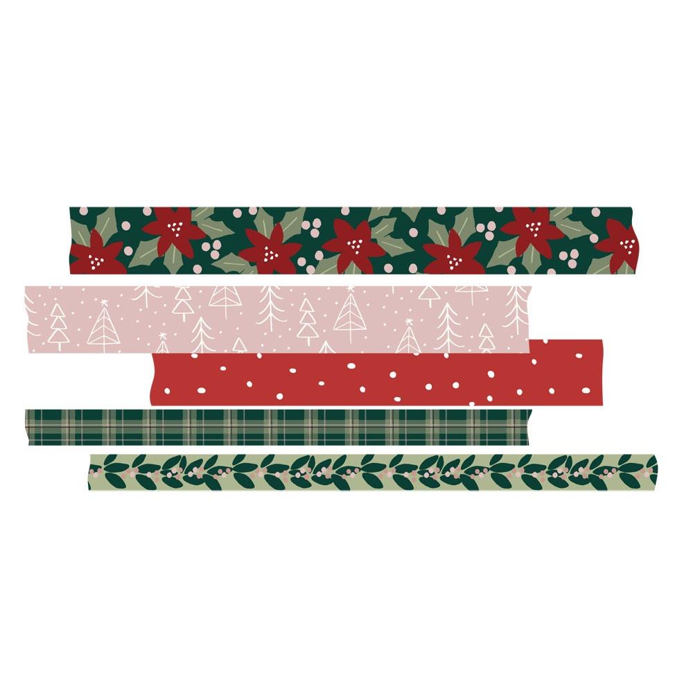 Boho Christmas Washi Tape 5/Pkg