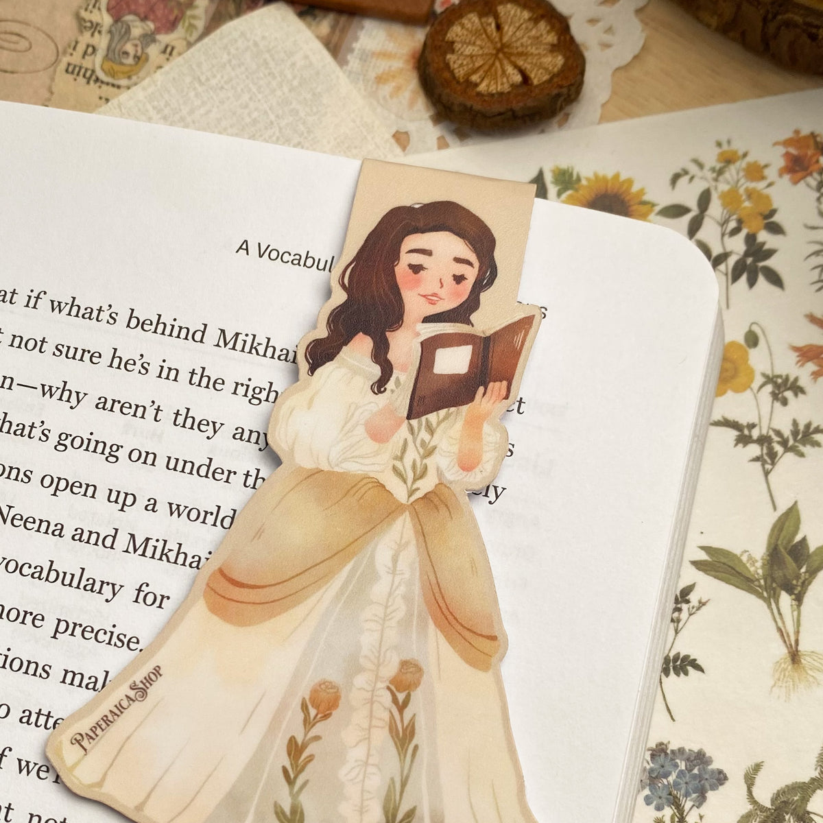 PaperaicaShop Baroque Princess Magnetic Bookmark – Little Craft Place