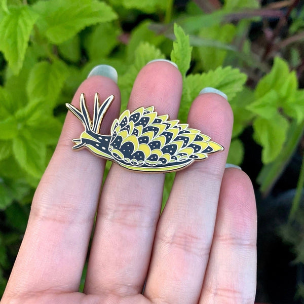 Butterfly Sea Slug Nudibranch Enamel Pin