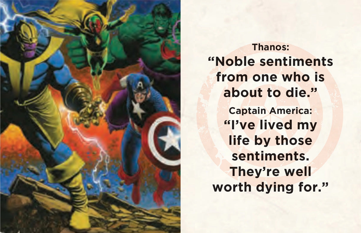 Marvel Comics: Captain America: Inspirational Quotes Tiny Book – Little ...