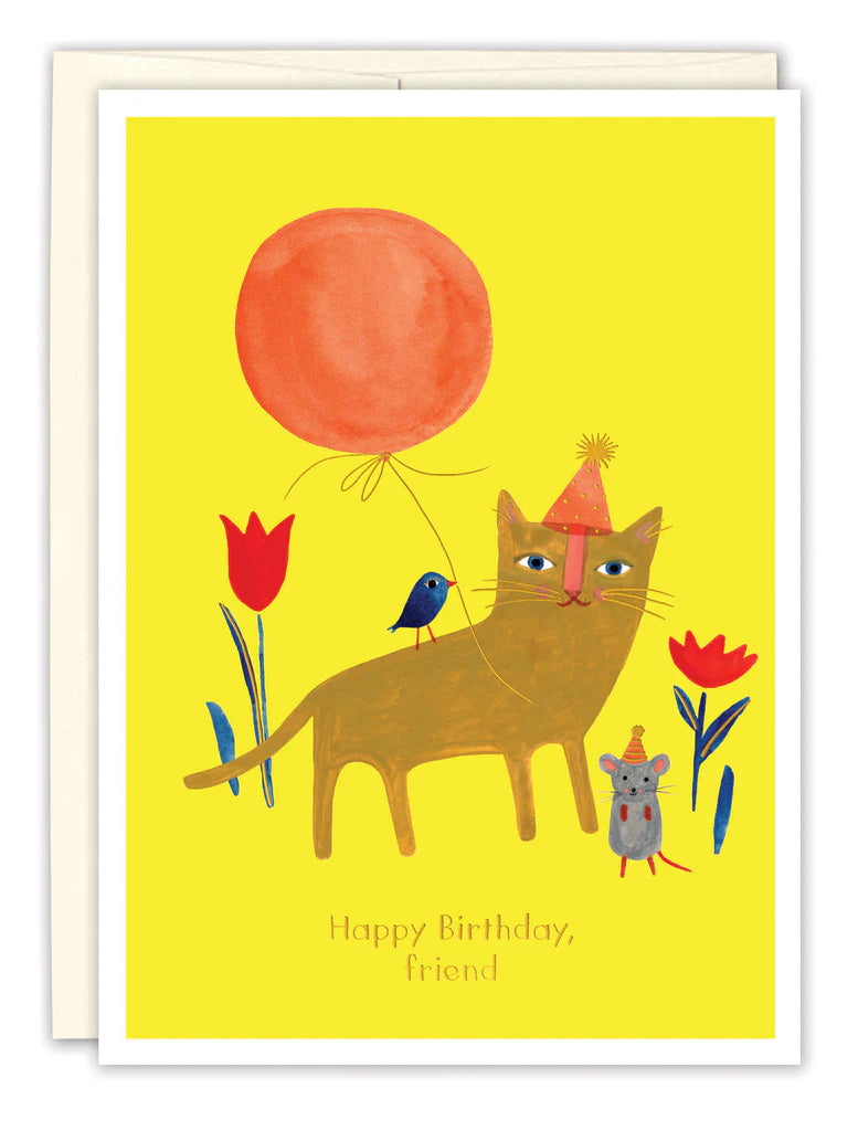 Cat Bird Mouse Birthday Card – Little Craft Place
