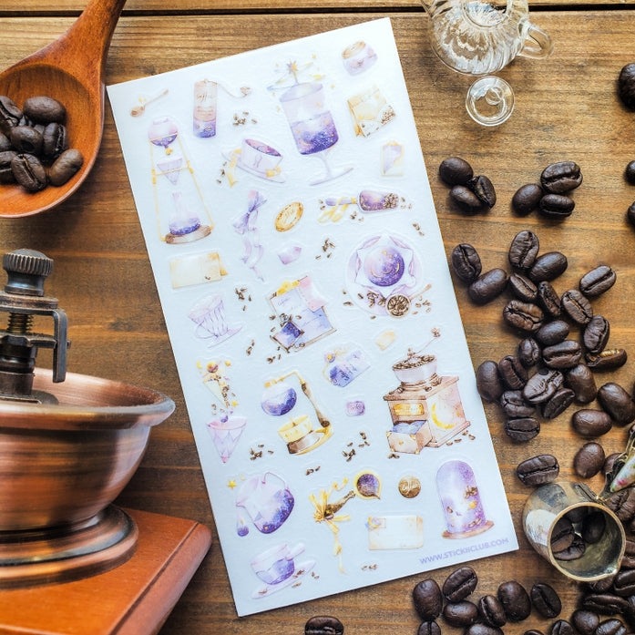 Celestial Coffee Sticker Sheet – Little Craft Place