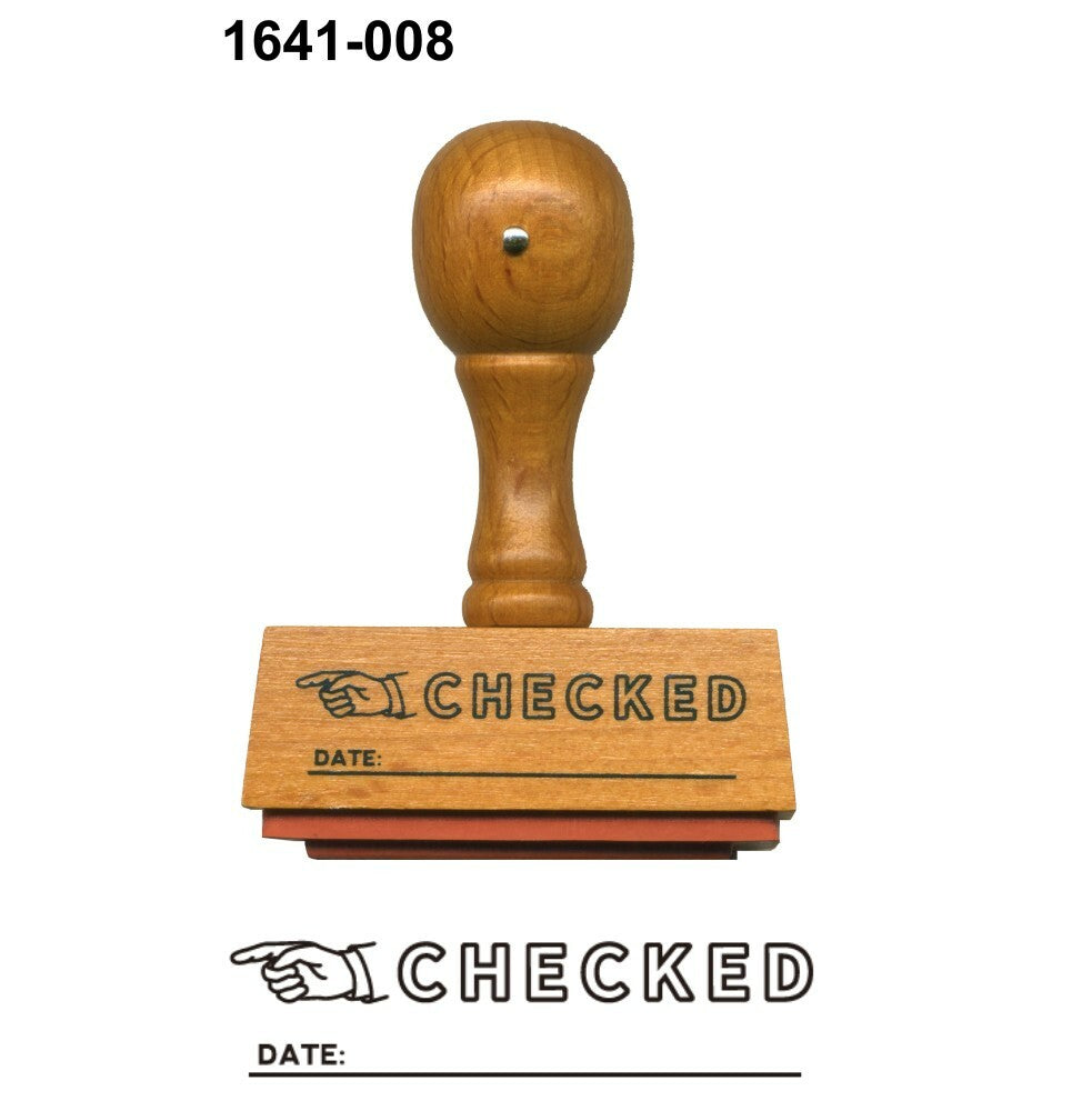 Checked Rubber Stamp