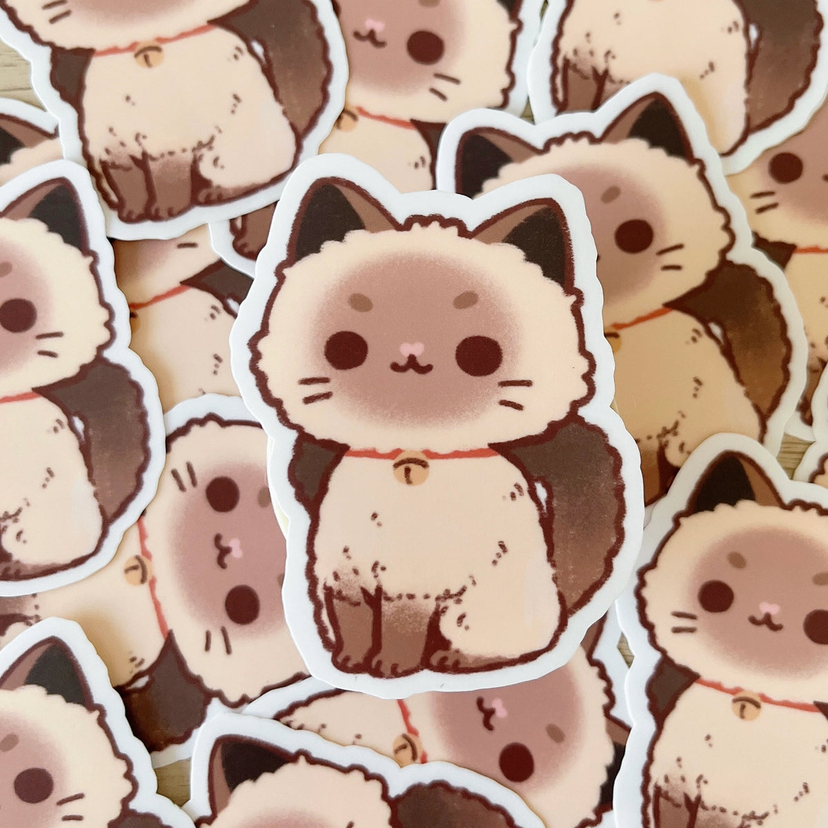 Cherry Rabbit Ragdoll Cat Sticker – Little Craft Place