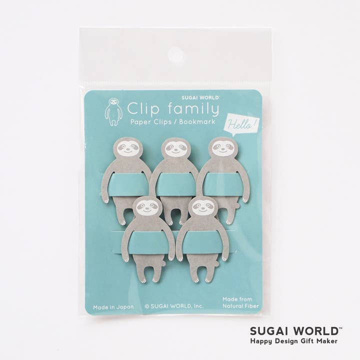 Sloth Clip Family Paperclip / Bookmark – Little Craft Place