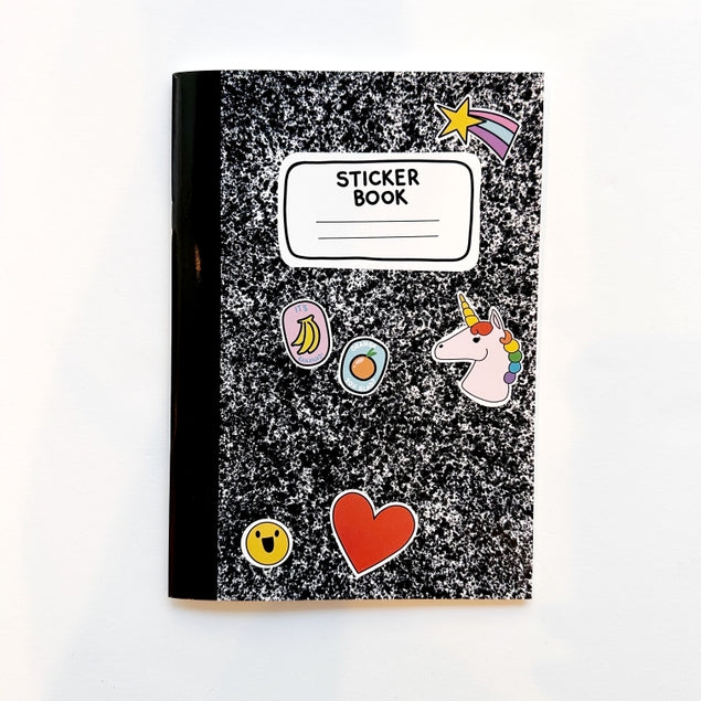 Composition Book Sticker Book