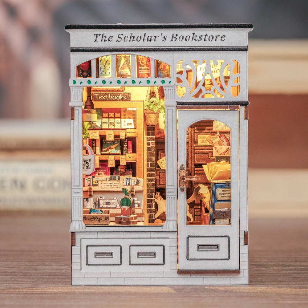 DIY Book Nook Kit: the Scholar's Bookstore – Little Craft Place