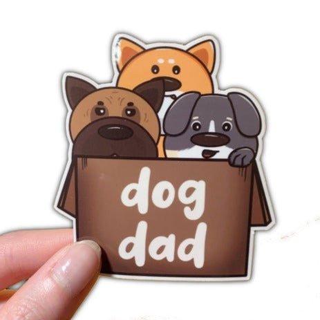 Last Chance! Small Noggin Studios - Dog Dad Vinyl Sticker – Little ...