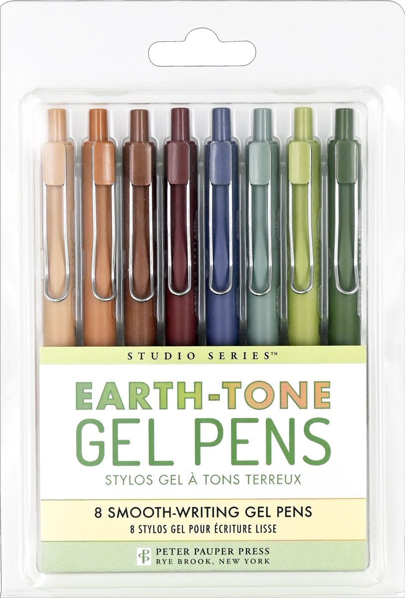 Earth-Tone Gel Pens - 8 Set – Little Craft Place