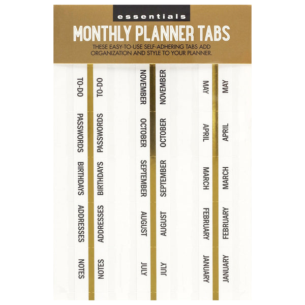 Monthly Planner Tabs Stickers