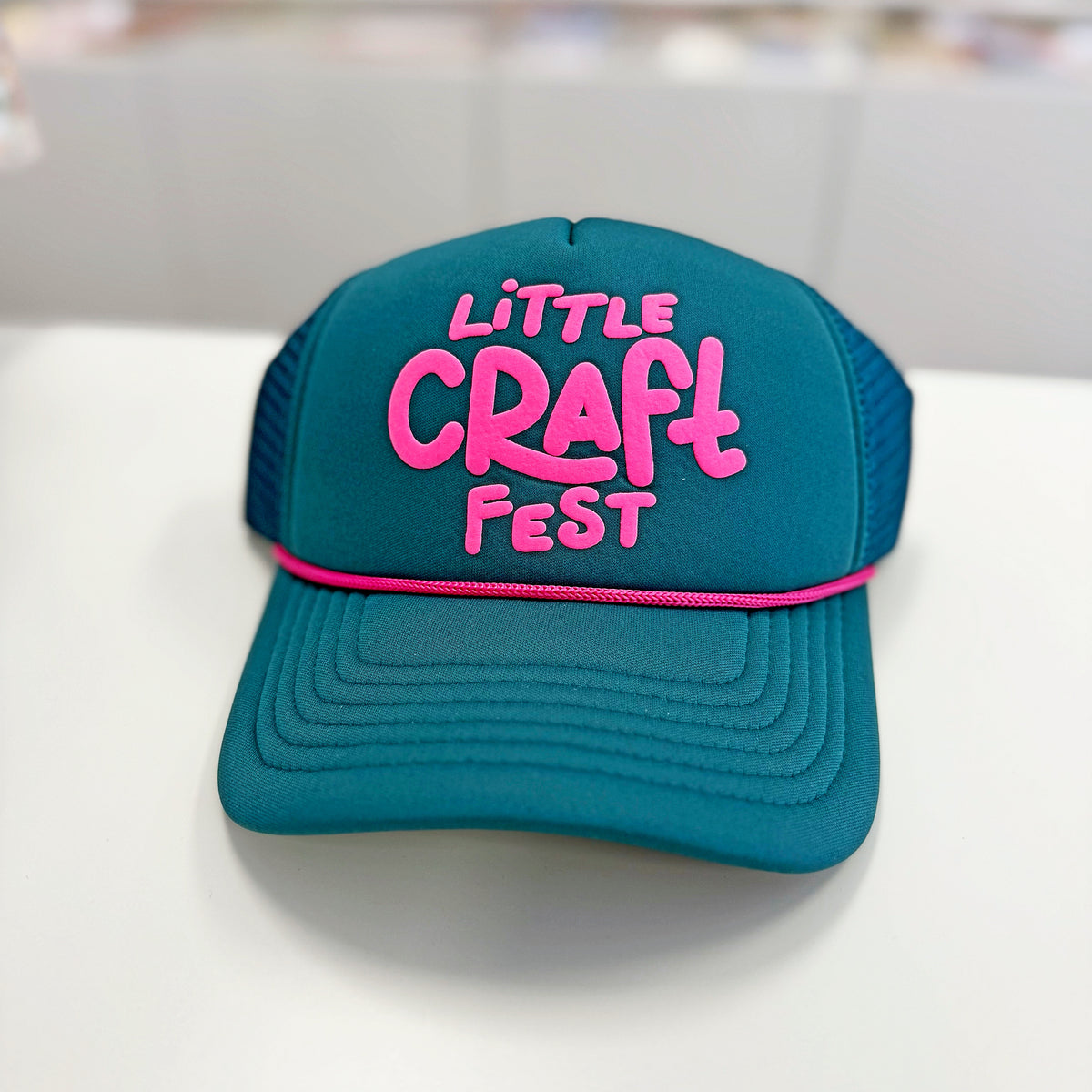 Little Craft Fest Turqouise Trucker Hat – Little Craft Place