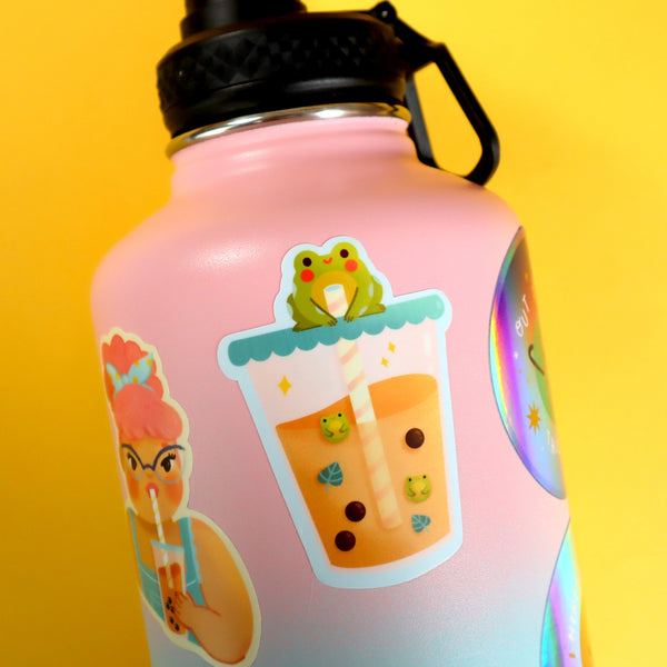 Froggy Boba Sticker