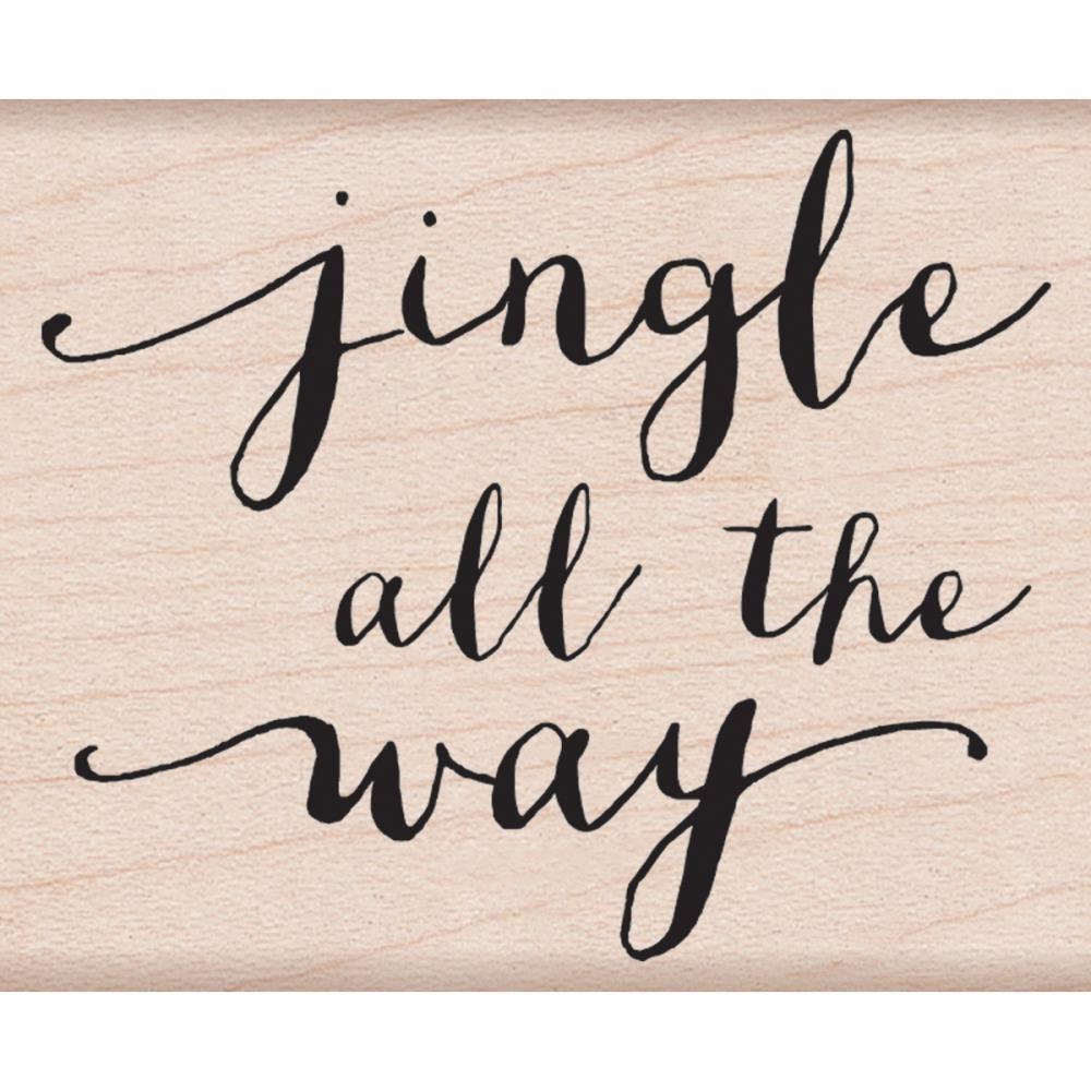 Jingle Script Rubber Stamp – Little Craft Place