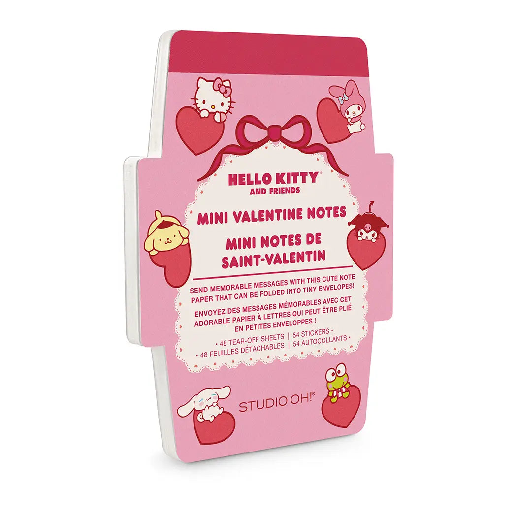 Hello Kitty & Friends Hearts and Ribbons Mini Valentine Notes – Little ...