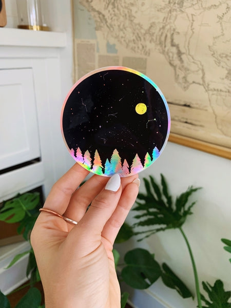 Holographic Night Sky Sticker