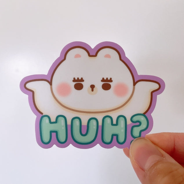 Huh? Bear Sticker – Little Craft Place