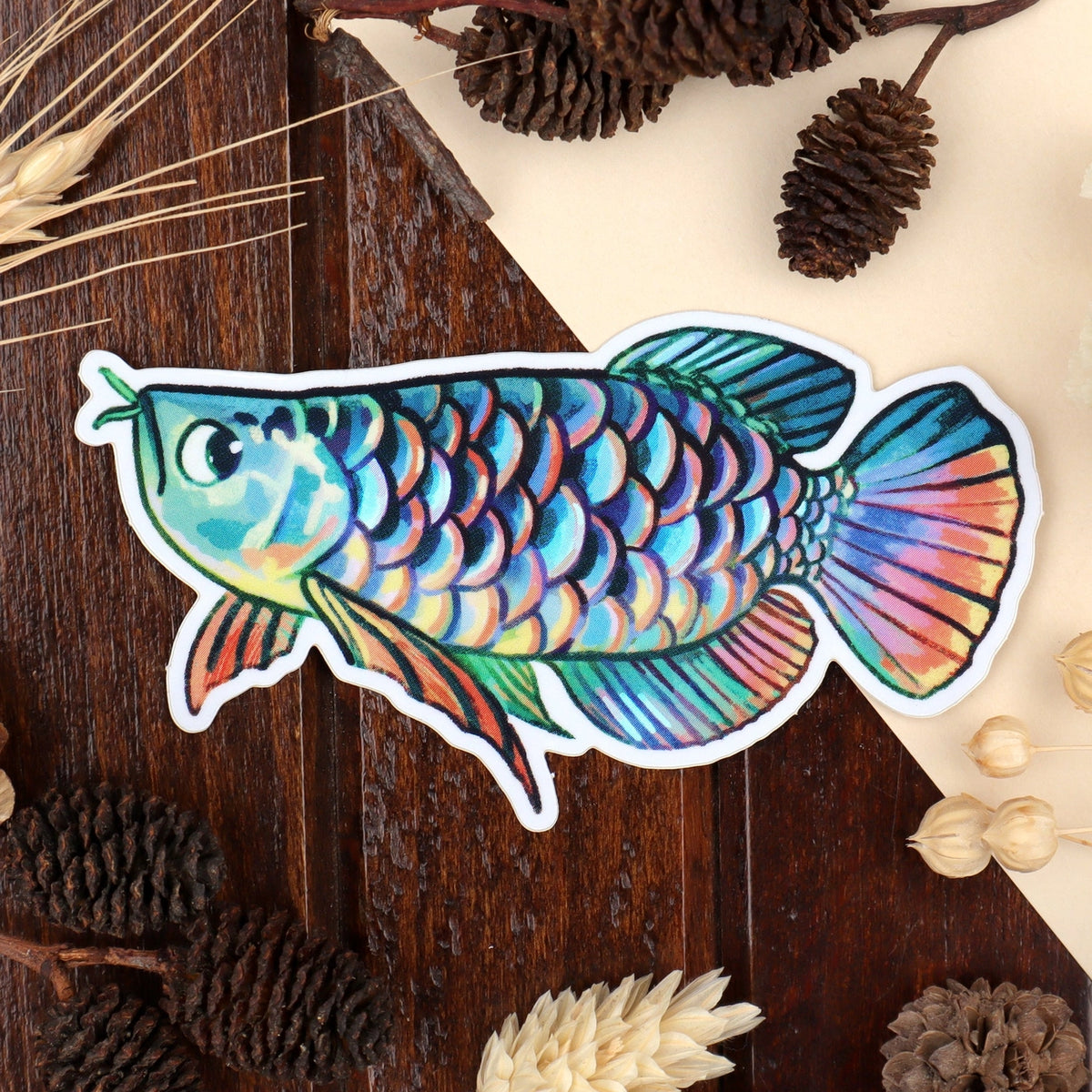 JelArts - Arowana Vinyl Holo Sticker – Little Craft Place