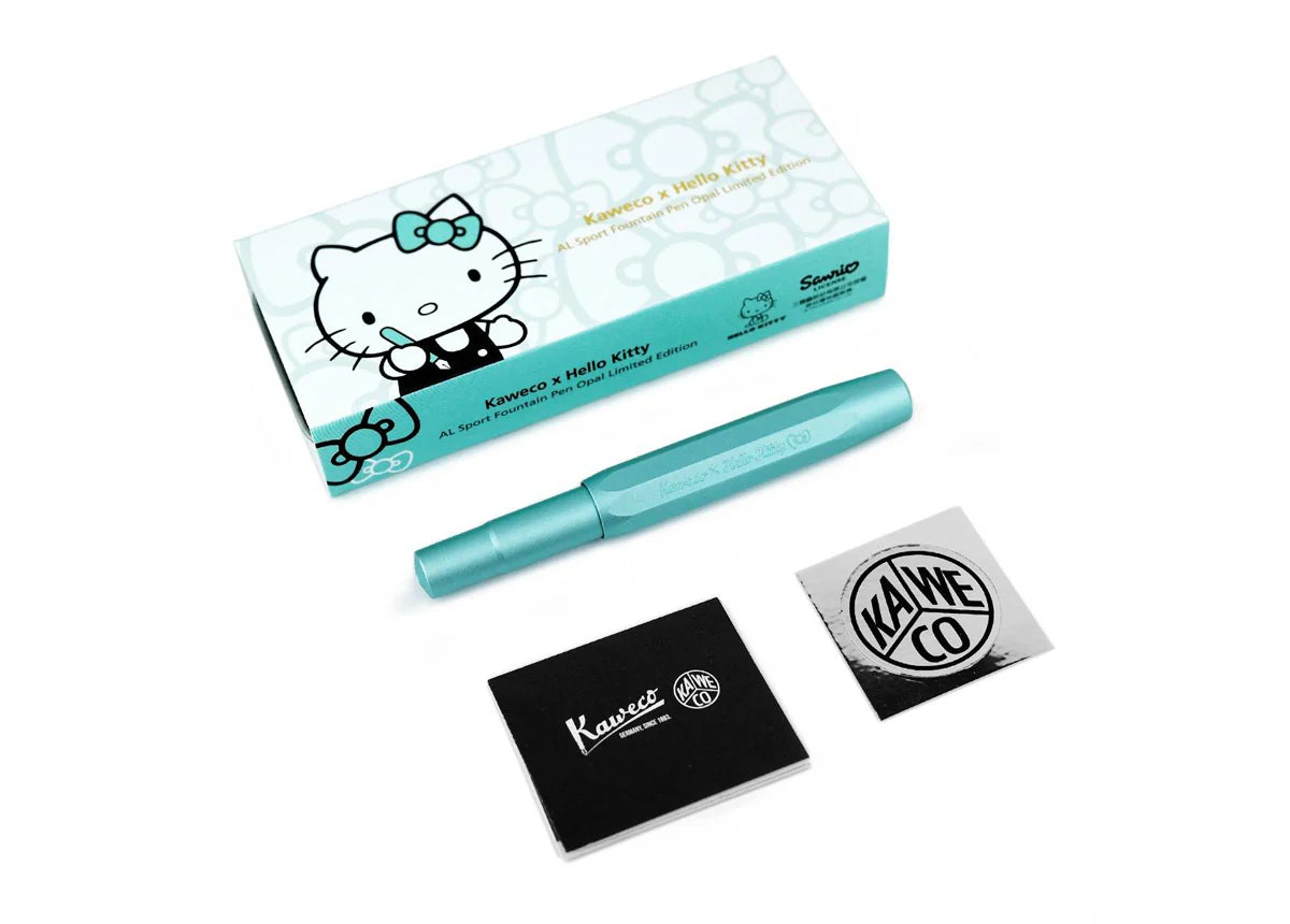 Kaweco x Hello Kitty AL Sport Fountain Pen - Opal Silver - Limited Edi ...