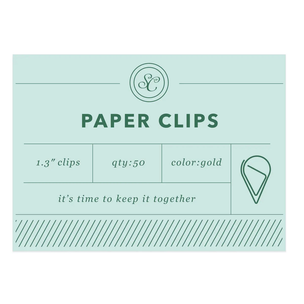 Keep It Together Gold Paper Clips - Blue Box – Little Craft Place
