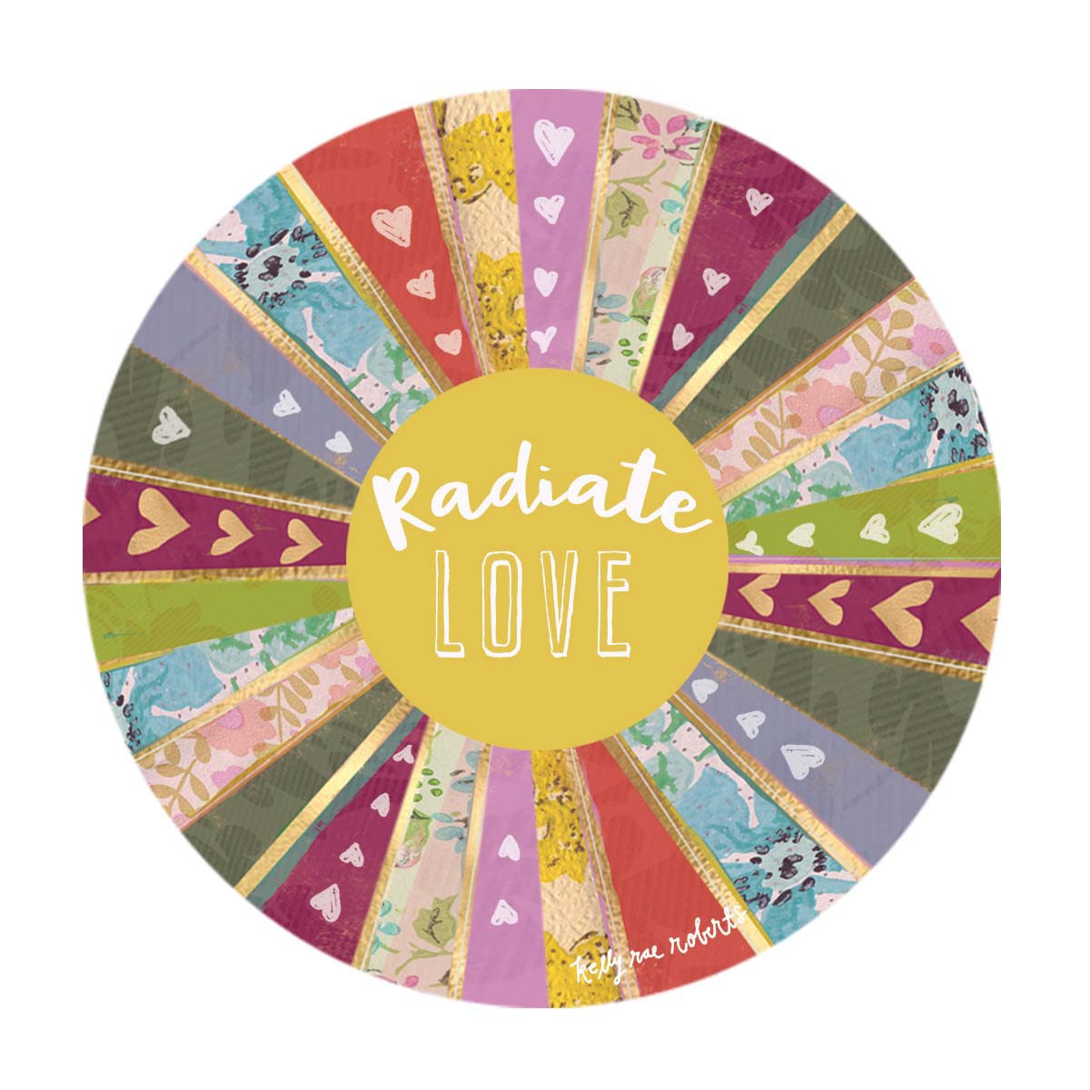 Radiate Love Vinyl Sticker – Little Craft Place