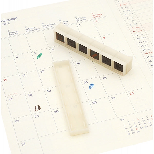 Pochitto6 Push-Button Stamp Stationery